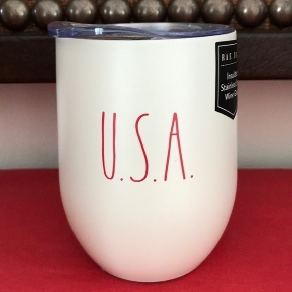 Rae Dunn | Dining | Rae Dunn 498 Usa Insulated Wine Glass Nwt Last One ...